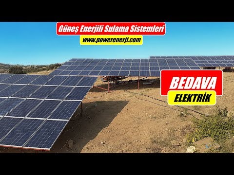 BEDAVA ELEKTRİK! Güneş Enerjili Sulama Sistemi POWER ENERJİ
