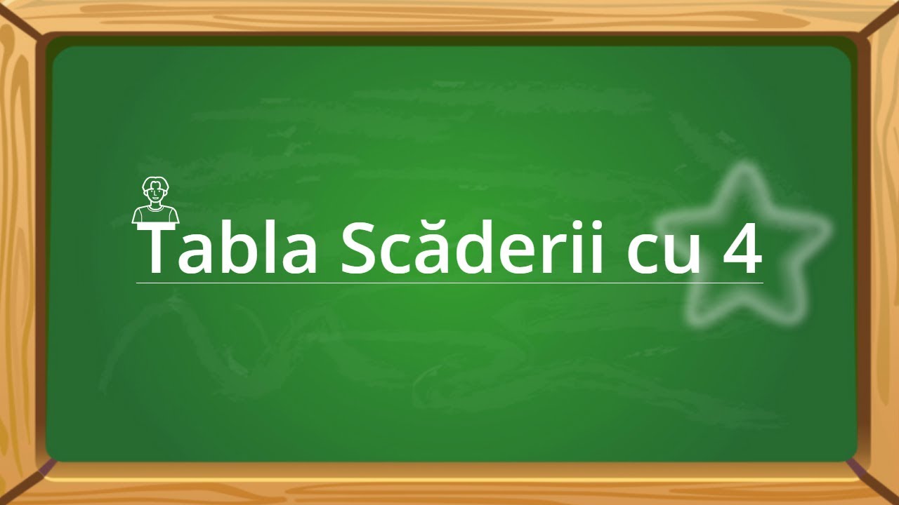 Tabla scaderii cu 4 | scaderea cu 4 [video] - YouTube