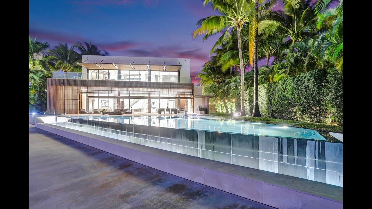 Stunning Ultra-Modern Waterfront Estate in Sea Ranch Lakes, FL - YouTube
