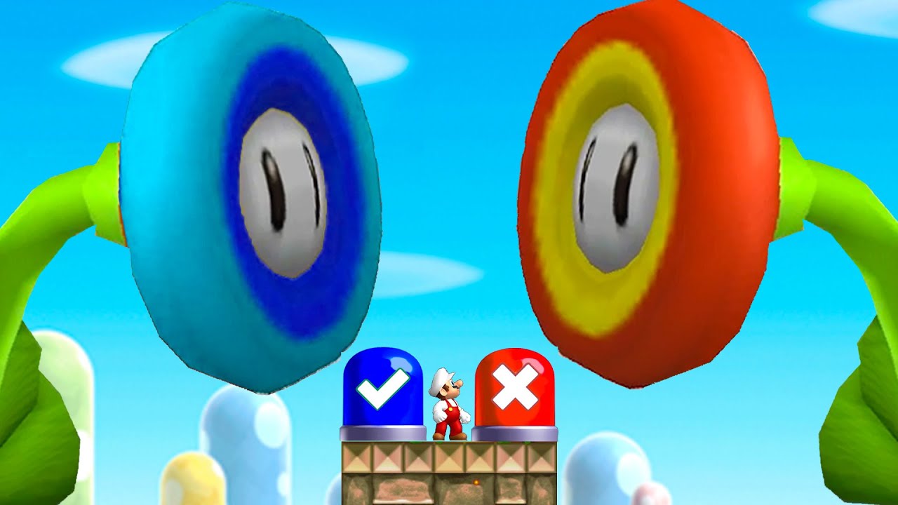 What happens if Mario fights Fire & Ice Flower in New Super Mario Bros ...