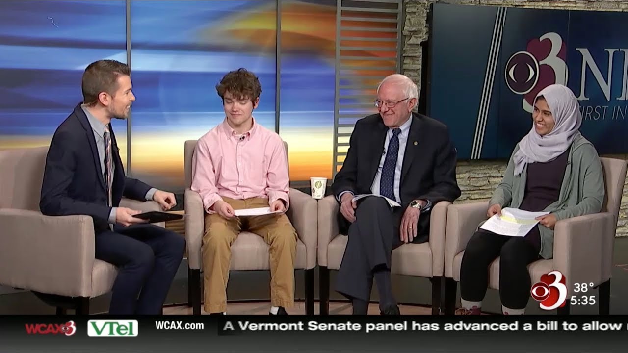 Sen. Bernie Sanders essay contest Feb. 2019 live interview - YouTube