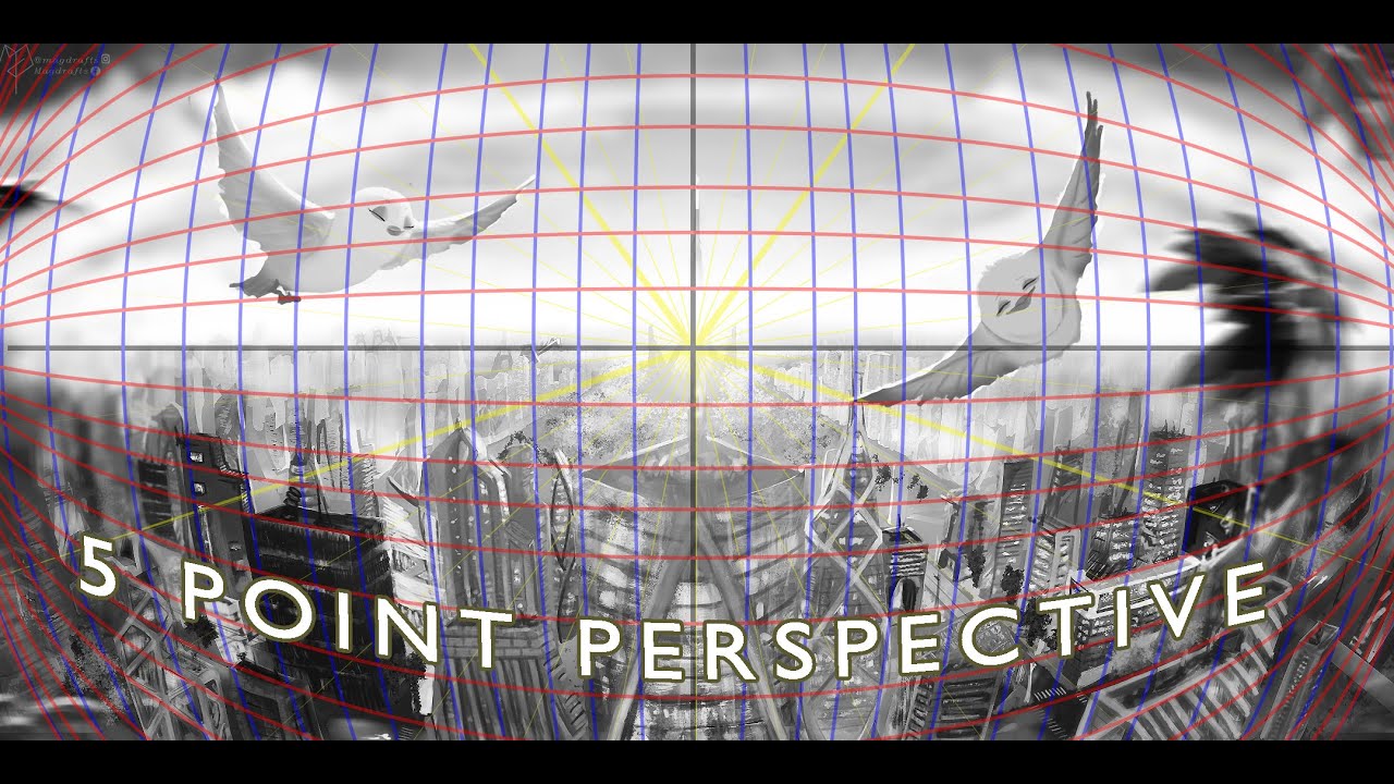 5 point perspective for VR: speedpainting tutorial - YouTube