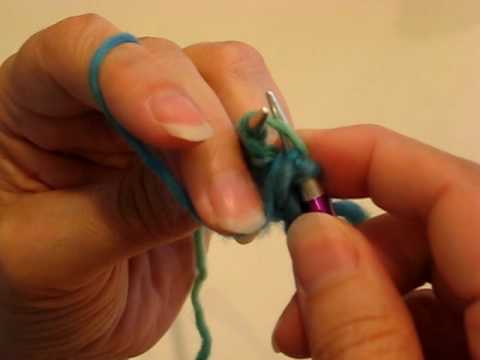 Ptbl - how to purl through the back loop of a stitch - YouTube