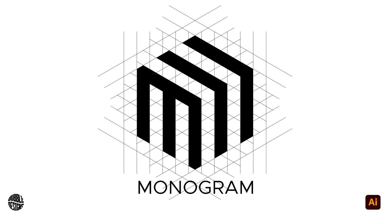 Create a Stunning Monogram Logo in 1 Minute | Adobe Illustrator ...