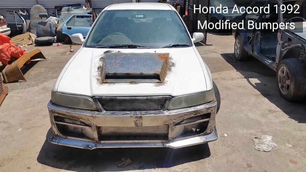Honda Accord 1992 Modified Bumpers - YouTube