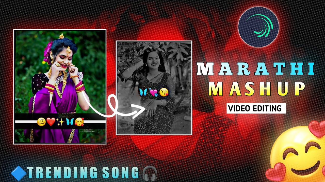 🥰Marathi Mashup Remix Song Video Editing in Alight Motion 💕 - YouTube