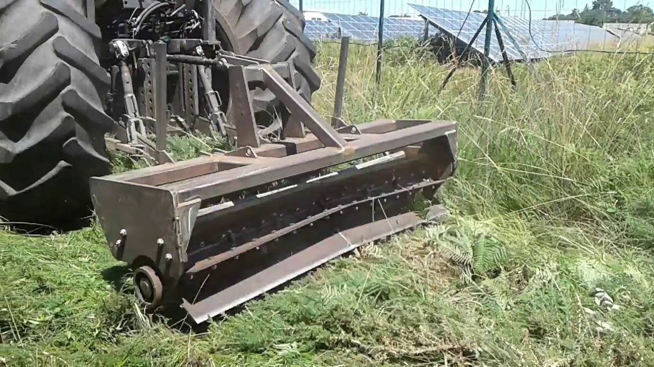 Drum chopper dedicated to forestry maintenance - YouTube