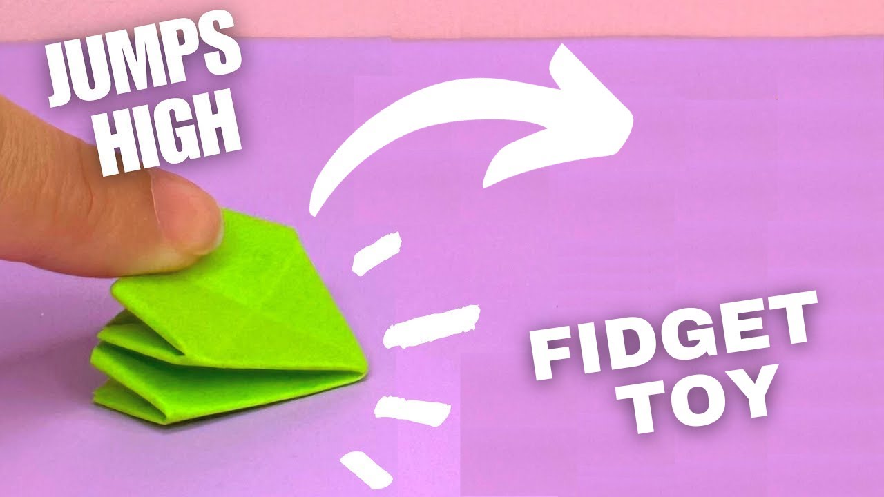 How to Make Paper Jumping Toys | Origami Fidget Toy Making - YouTube
