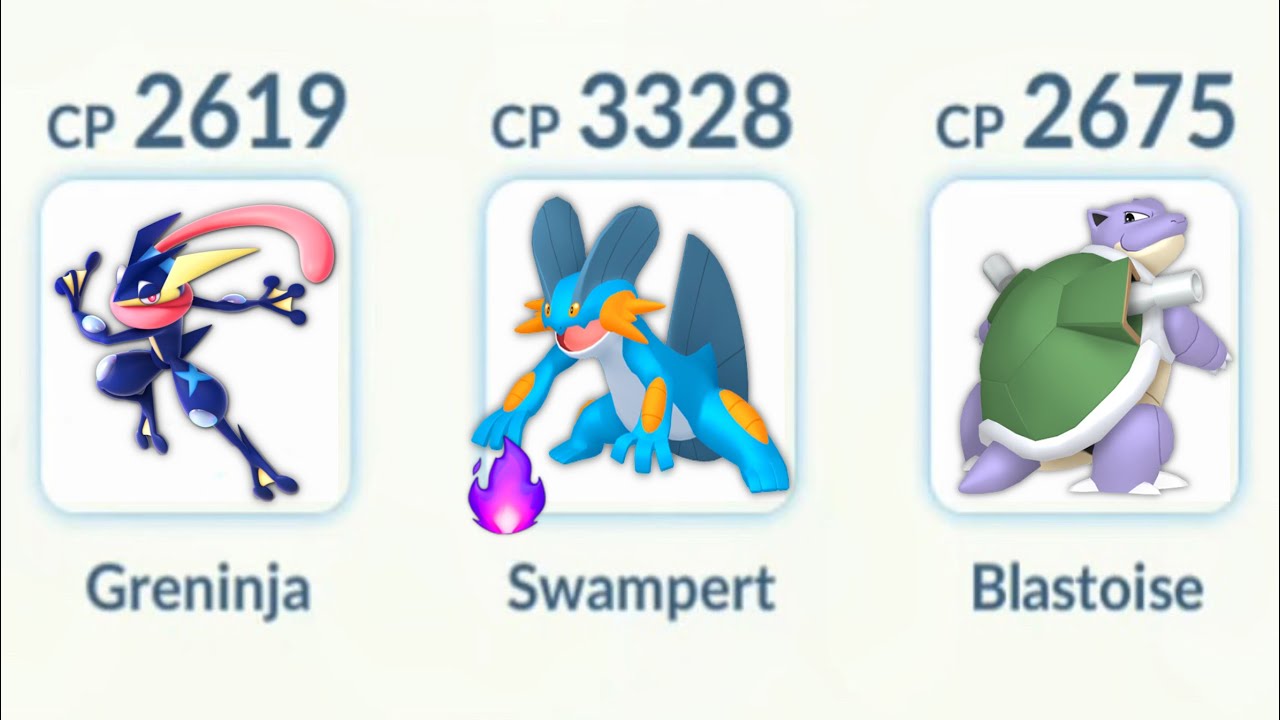 I Used Water Starters from Different Regions in Master League (Pokemon ...