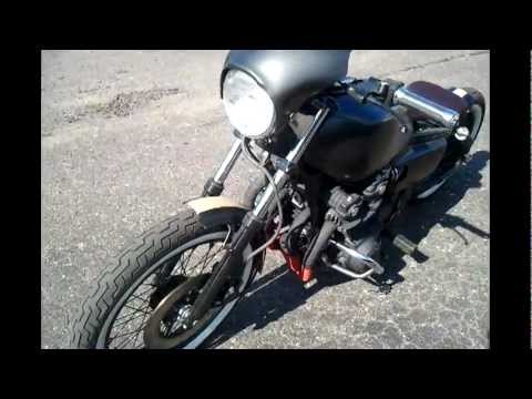 79' Honda CB750 Bobber 5" swingarm stretch *Sold* - YouTube