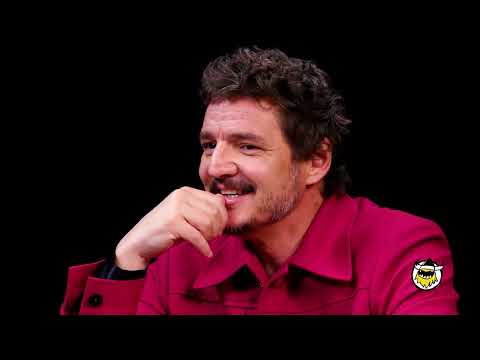 Pedro Pascal Cries From His Head While Eating Spicy Wings _ Hot Ones backwards