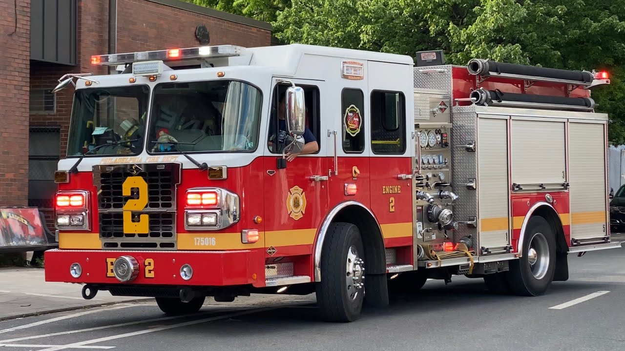 ⁴ᴷ PHILADELPHIA FIRE DEPARTMENT ENGINE 2 RESPONDING (FEDERAL Q) - YouTube