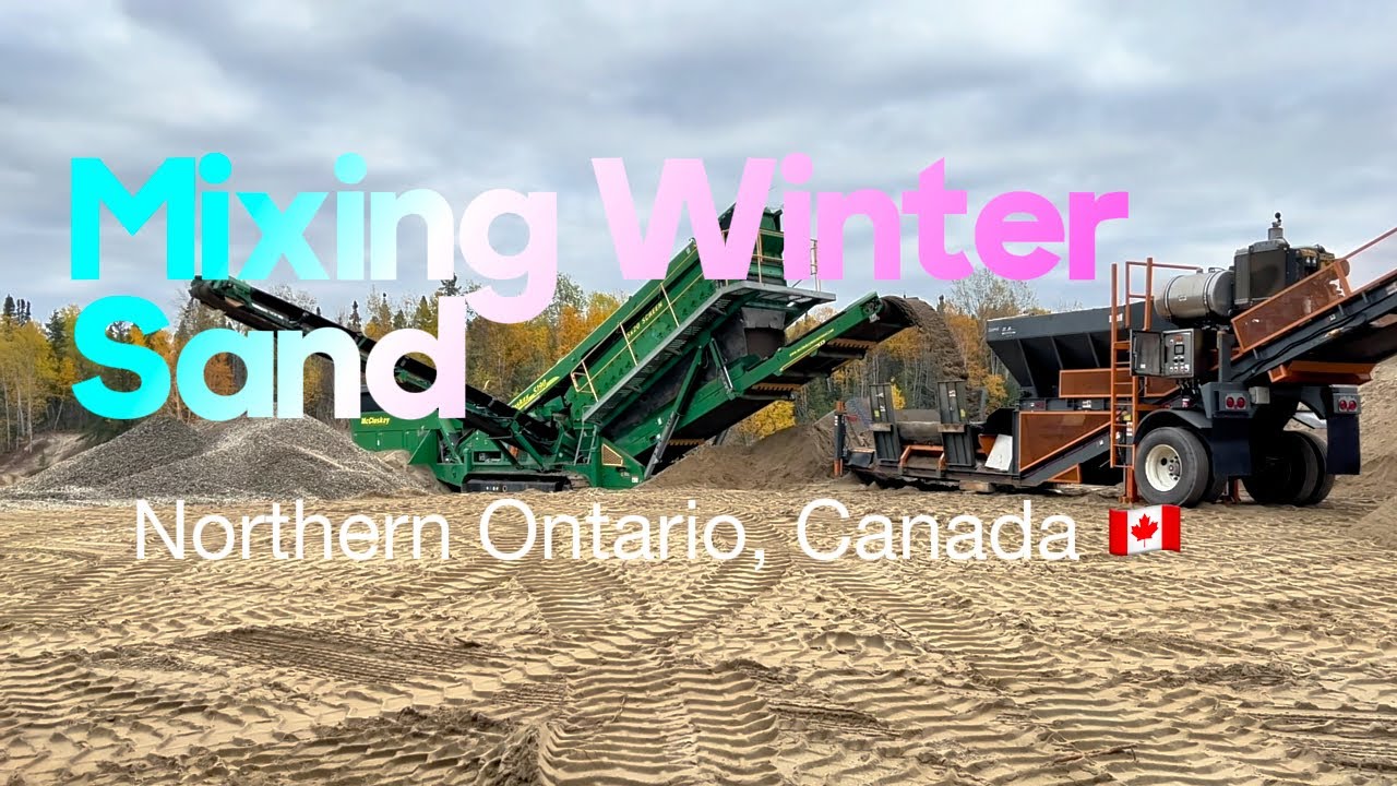 Preparing for the Northern Canadian Winter: Mixing Sand and Salt for ...