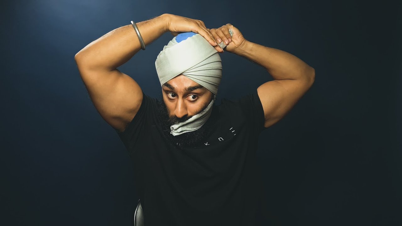 Silently tying my turban! - YouTube