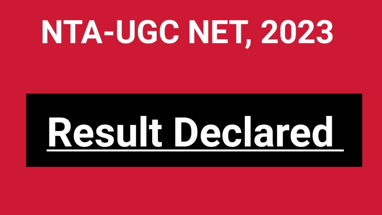 Finally Result Declared|| NTA-UGC NET, 2023 (Dec cycle, 2022) - YouTube