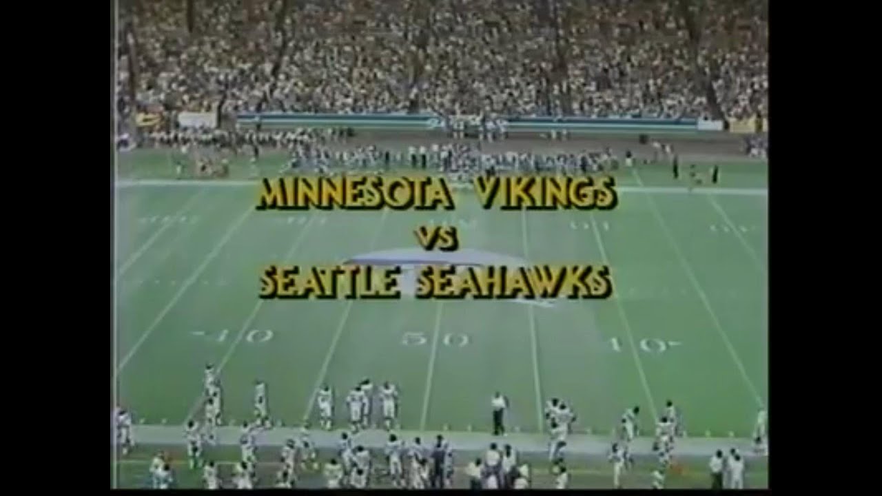 1978-10-08 Minnesota Vikings vs Seattle Seahawks - YouTube