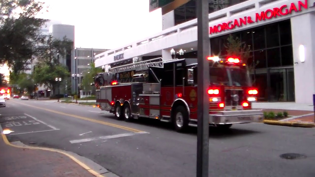 Orlando Fire Department Engine 1, Engine 101, Tower 1 and Rescue 1 ...