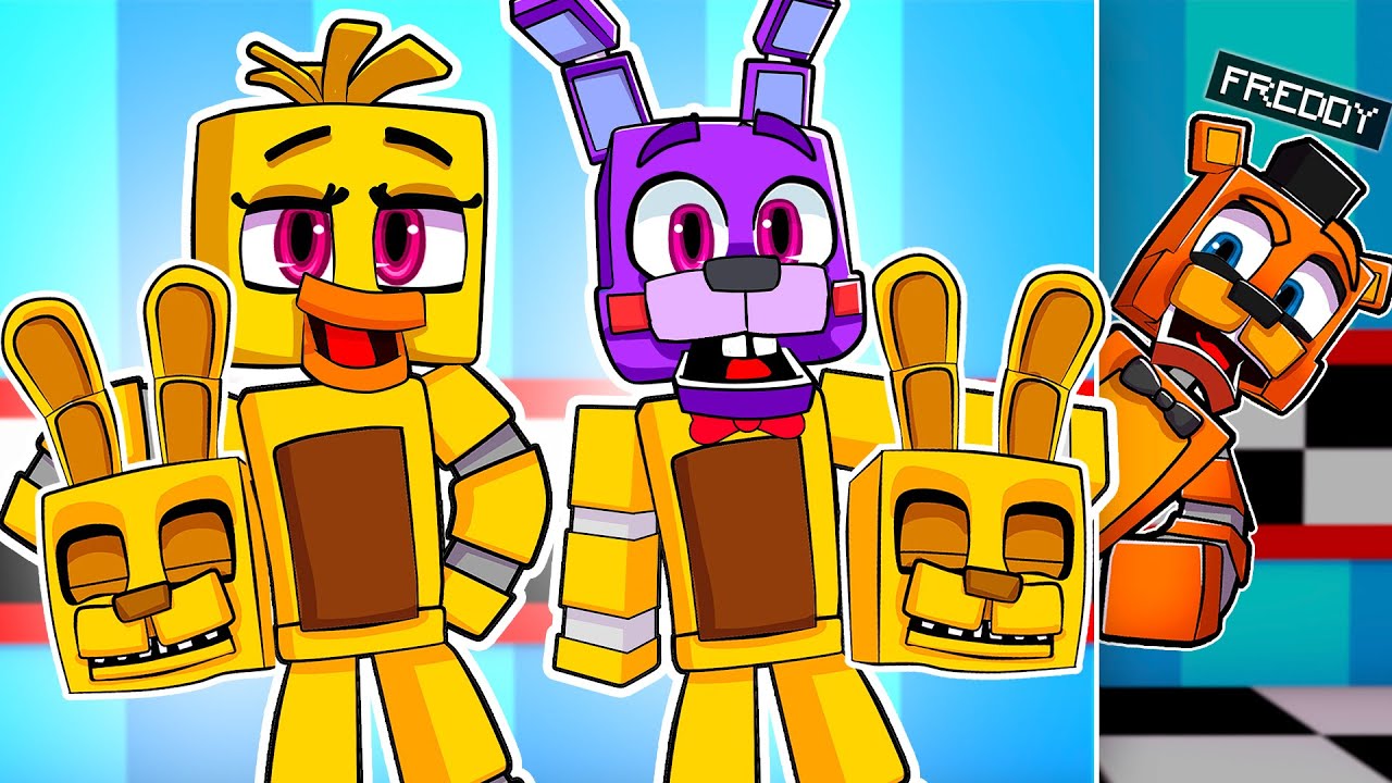 Everyone Becomes SPRING LOCK | Minecraft Five Nights at Freddy’s FNAF ...