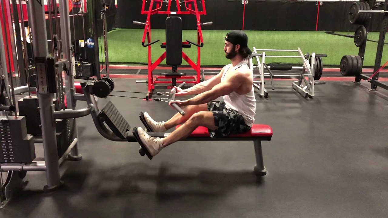 Seated Cable Rows with Lat Pulldown Attachment (Supinated Grip) - YouTube