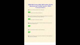 Ldr 201s Latest 2024 2025 Update Ncoa Questions And Verified Answers ...