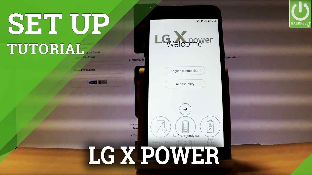 How to Set Up LG X Power - Android Acitavtion / Initialization Process ...