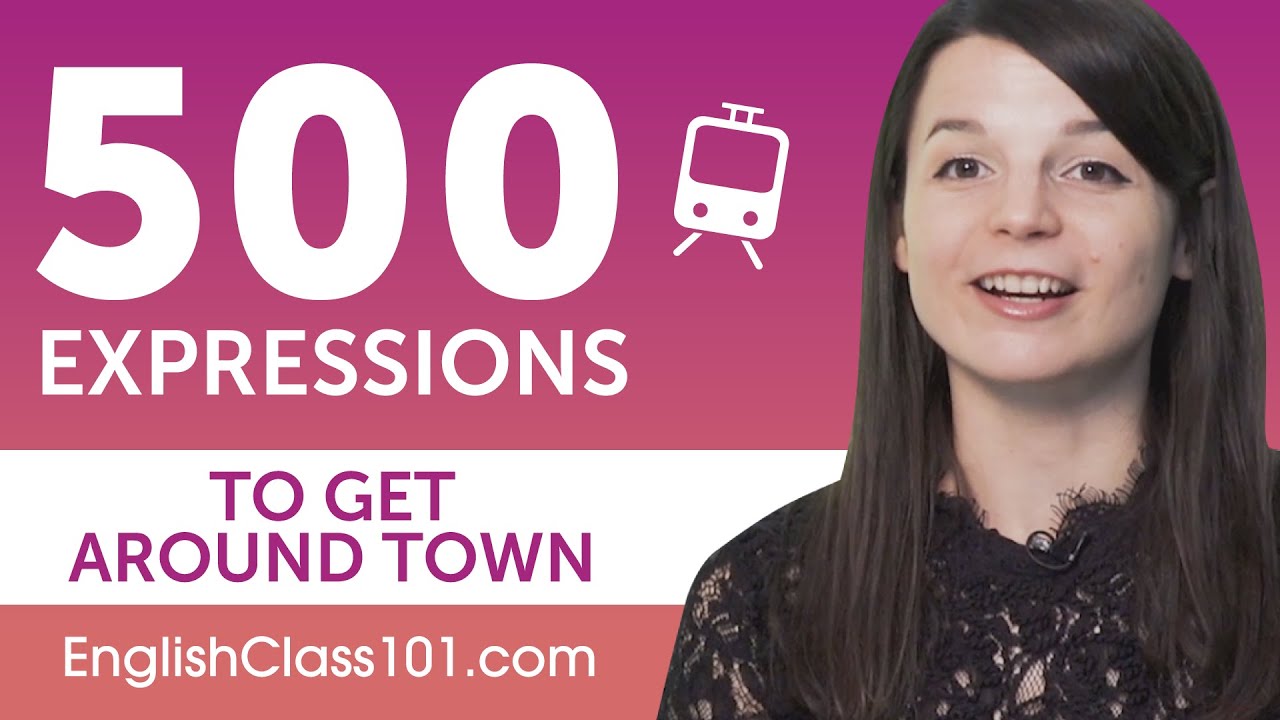 500 English Expressions to Get Around Town - YouTube