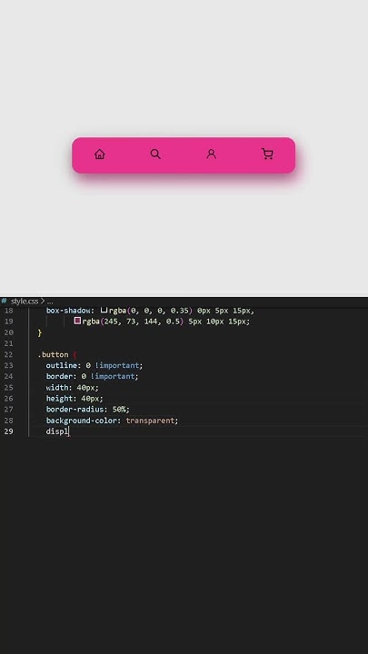Navigation Bar In Css😍programming Coding Css Htmlcss Shorts Trending Html Animation