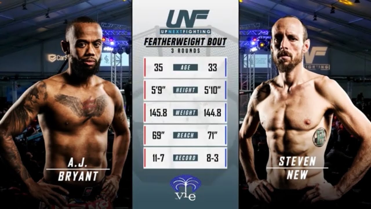 FULL BOUT | #UNF6 | AJ Bryant vs. Steven New - YouTube