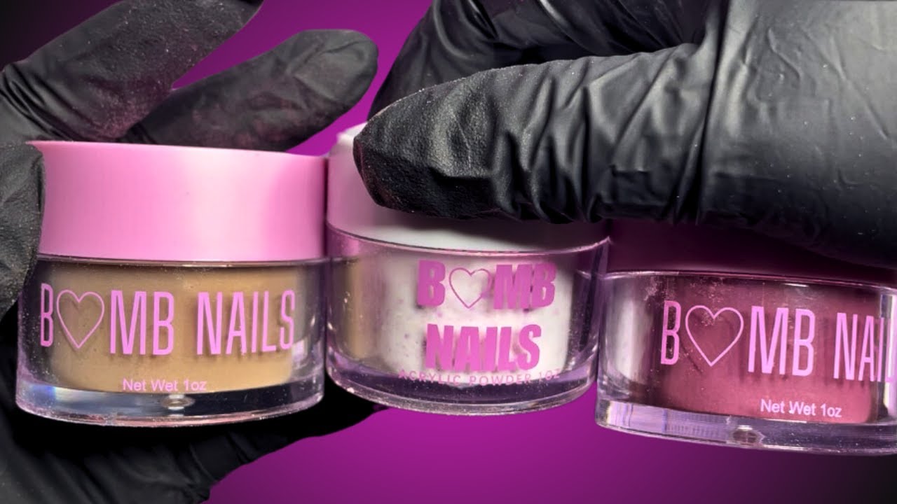 BOMB NAILS Mini Haul | My First Order | Acrylic Powder - YouTube