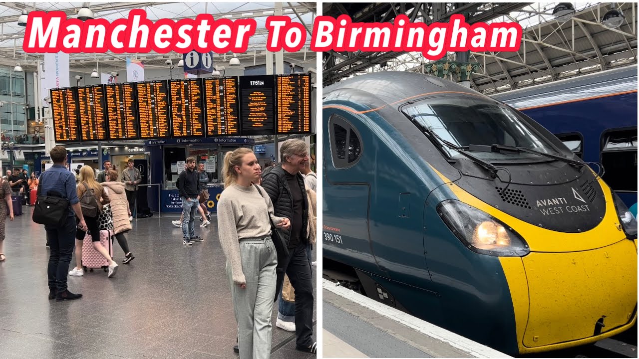 Manchester To Birmingham Traveled By Train 2022 (4K) - YouTube
