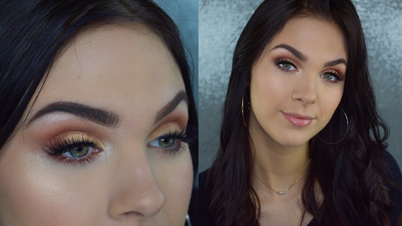 Natural Holiday Glam Makeup Tutorial 2018 | Soft Glam Palette - YouTube