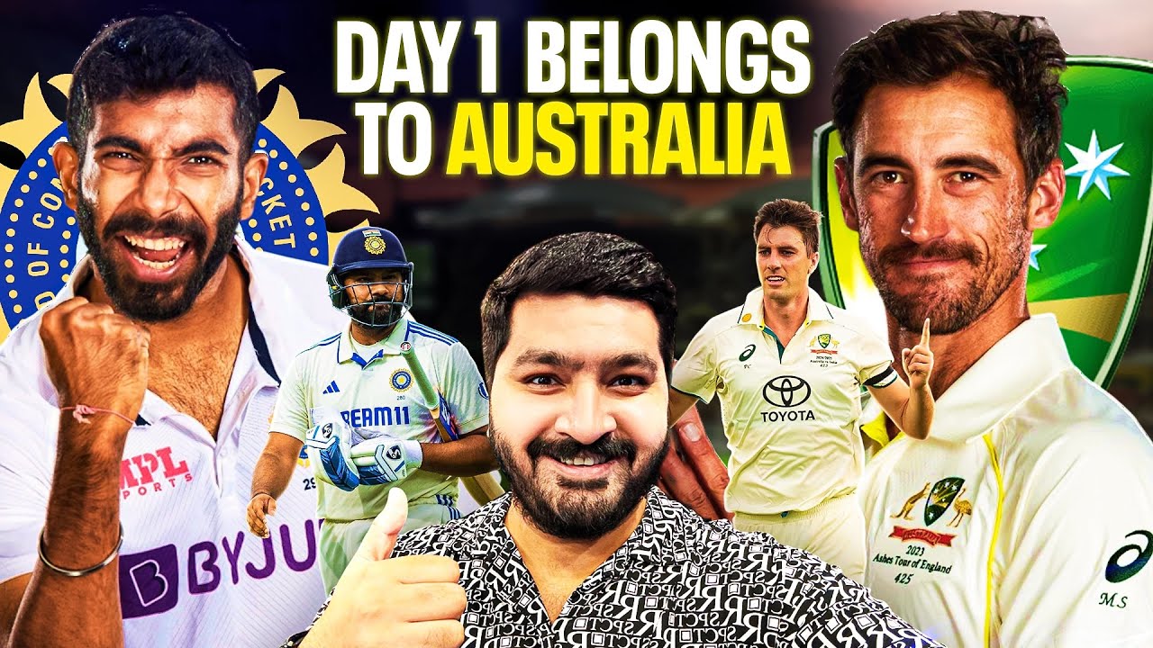 India vs Australia Day 1 Belongs to Australia in Adelaide | Mitchell ...