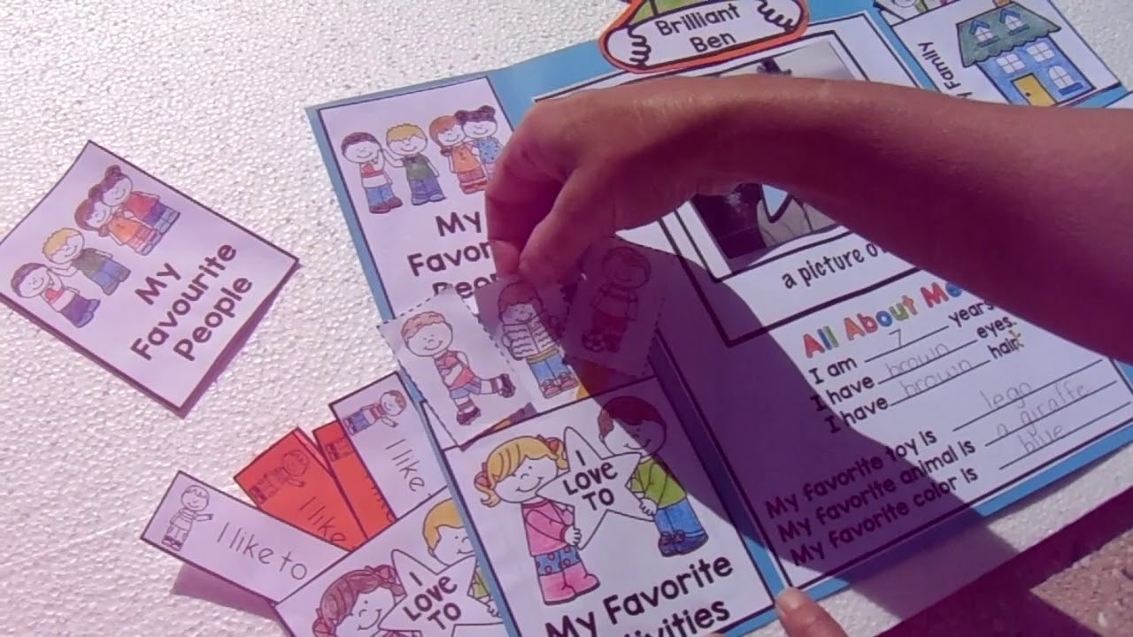 All About Me Lapbook - YouTube