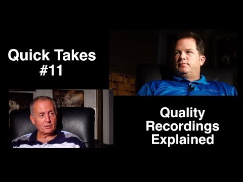 Quick Takes with Ed Masterson - #11: Recording Quality Explained - YouTube