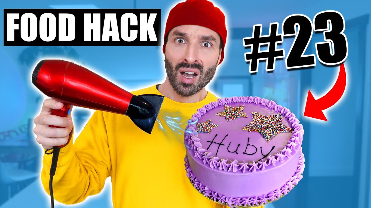 Je teste 30 FOOD HACKS pour faire un gâteau - CARL IS COOKING - YouTube