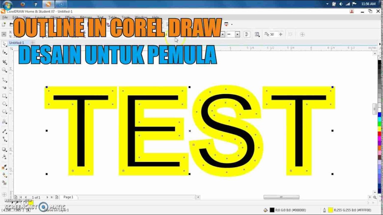 TRICK Outline In Corel Draw YouTube TRICK Outline In Corel Draw YouTube