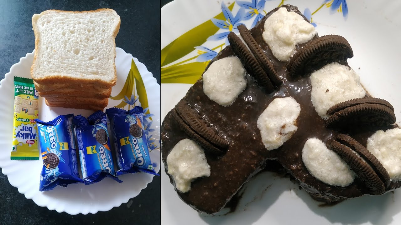 10 Minute OREO Bread cake recipe//without oven and no Bake cake recipe ...