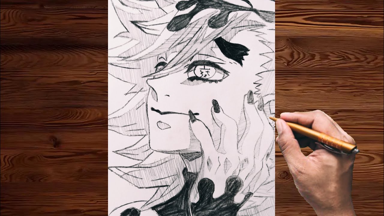 Drawing Douma | Full Tutorial | Demon Slayer – Step by Step Drawing ...