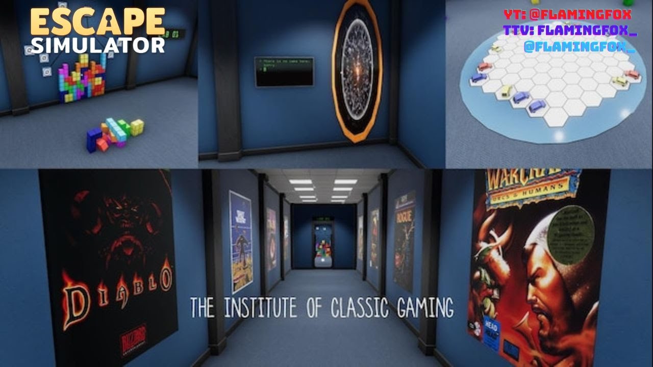 The Institute of Classic Gaming (Hard) | Escape Simulator - YouTube