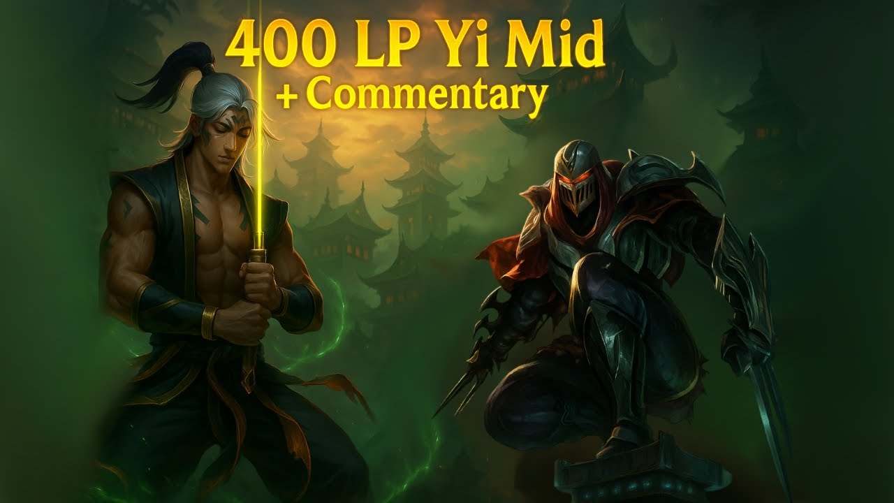 Master Yi vs Zed Mid Lane in 400 LP Masters + Commentary 💪⚔️ - YouTube