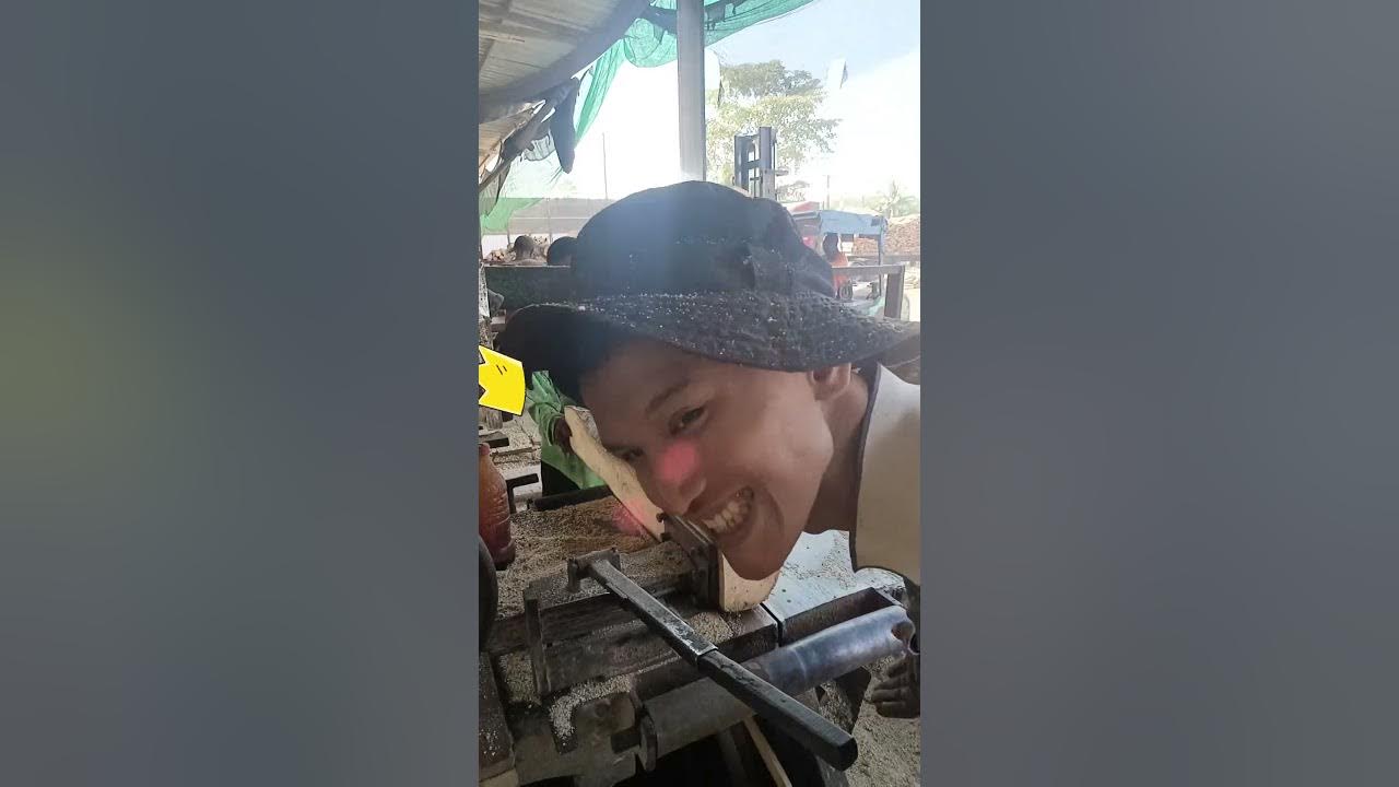 TY working EP968#rubberwood #woodworkingmachine #woodwork - YouTube