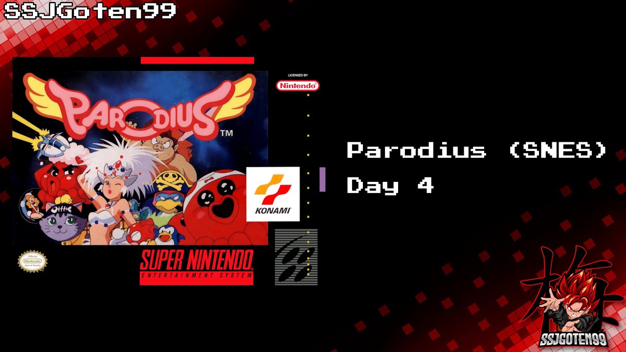 Retro - Parodius (SNES) - Day 4 - Too many penguins - YouTube
