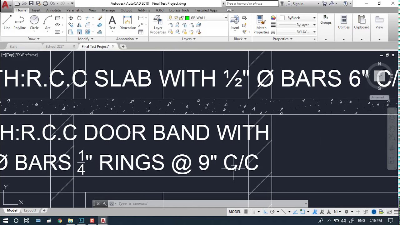 Cutting Section Plan in AutoCAD 2018 - YouTube