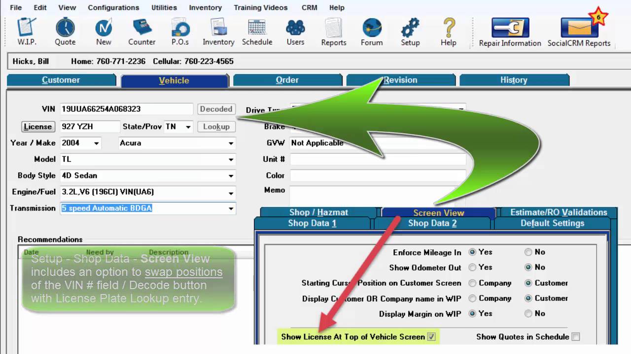 ShopKey Mgmt SE - Entering Vehicle Information - YouTube