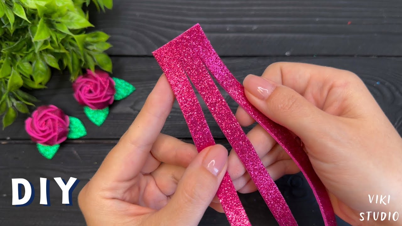Amazing Roses from EVA Foam Easy Flowers DIY Tutorial Crafts - YouTube