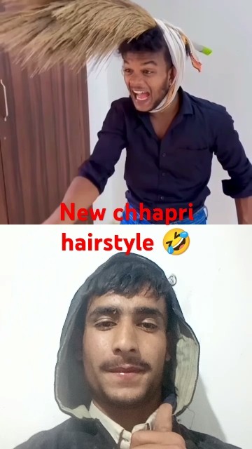 New chhapri hairstyle 🤣 #comedy #shorts #surajroxfunnyvibeo - YouTube
