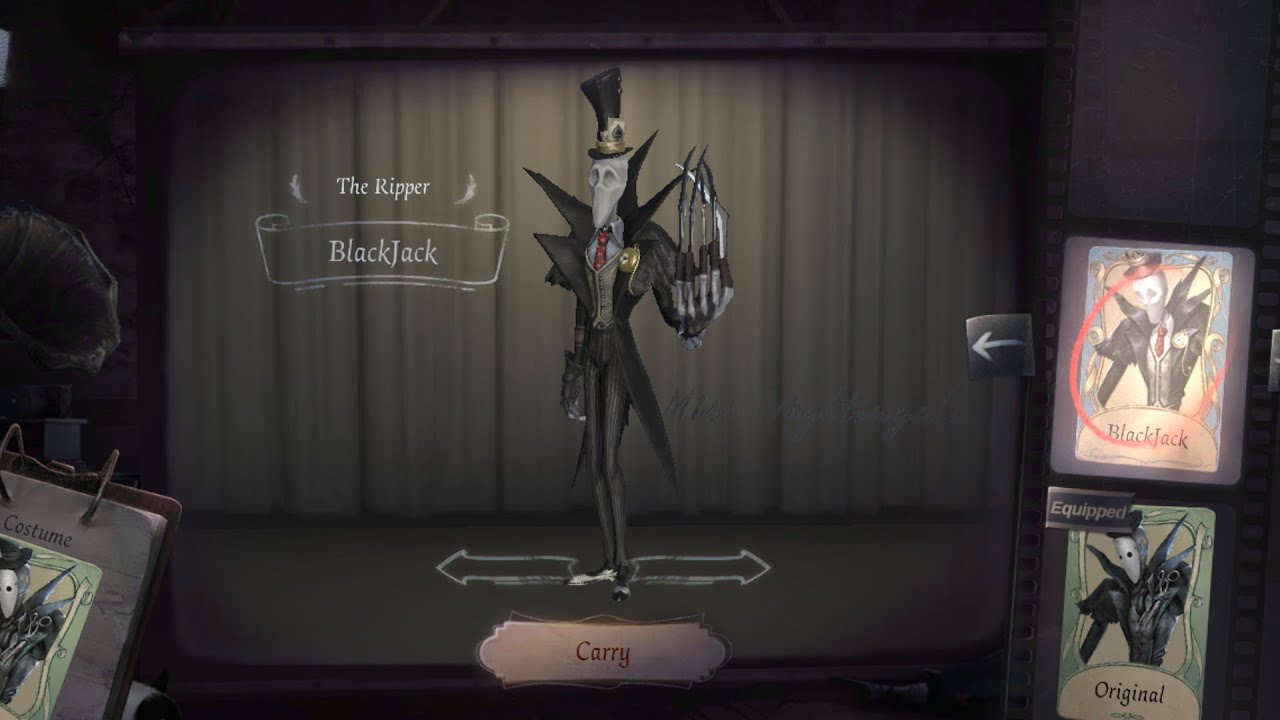 Identity V | Blackjack Gameplay | Got the Costume Blackjack!! - YouTube