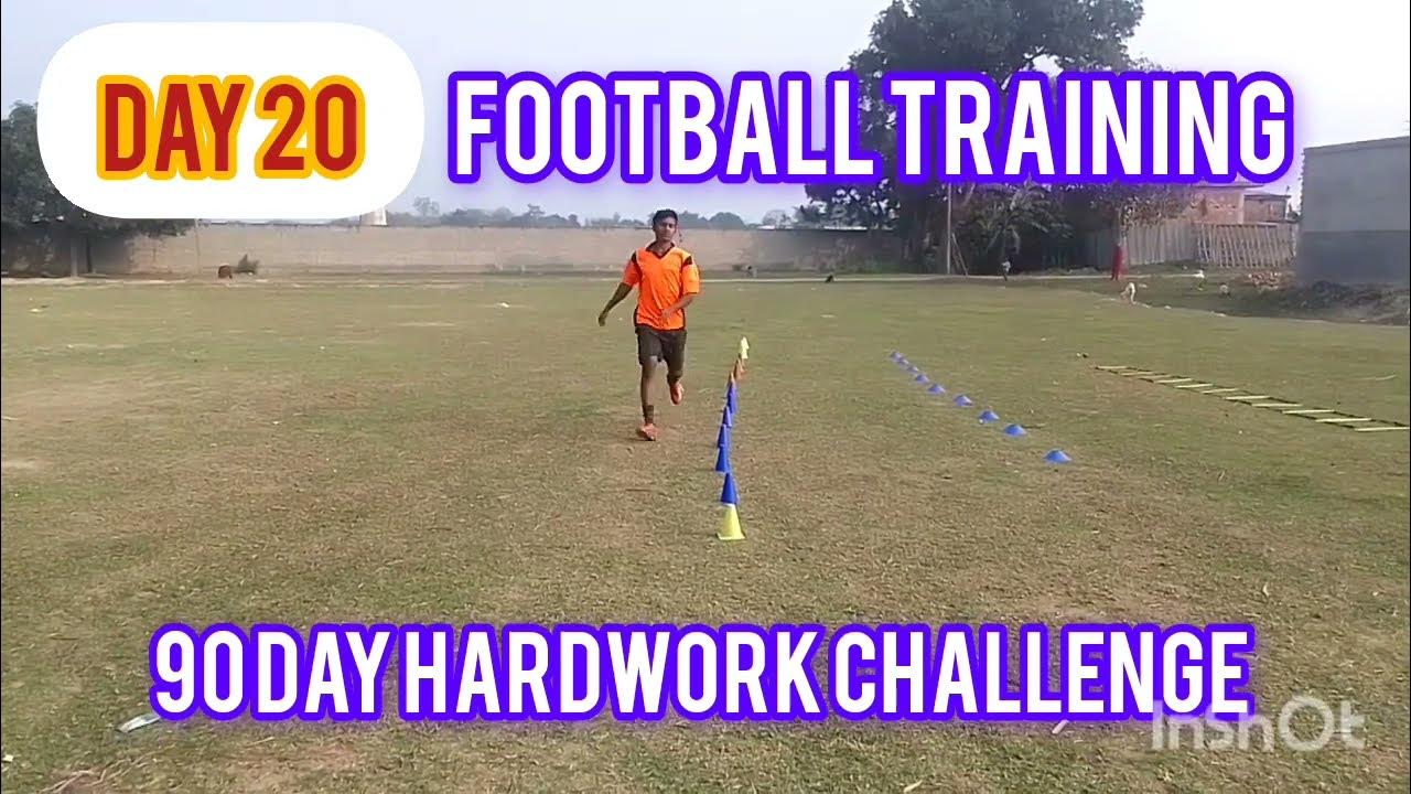 DAY20/90DAY HARDWORK CHALLENGE FOOTBALL TRAINING #90bayhardworkchallnge #Sanyhembram #shorts # ...