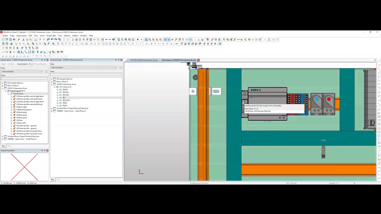 EPLAN - Placing Terminal Blocks on a Vertical Rail - YouTube