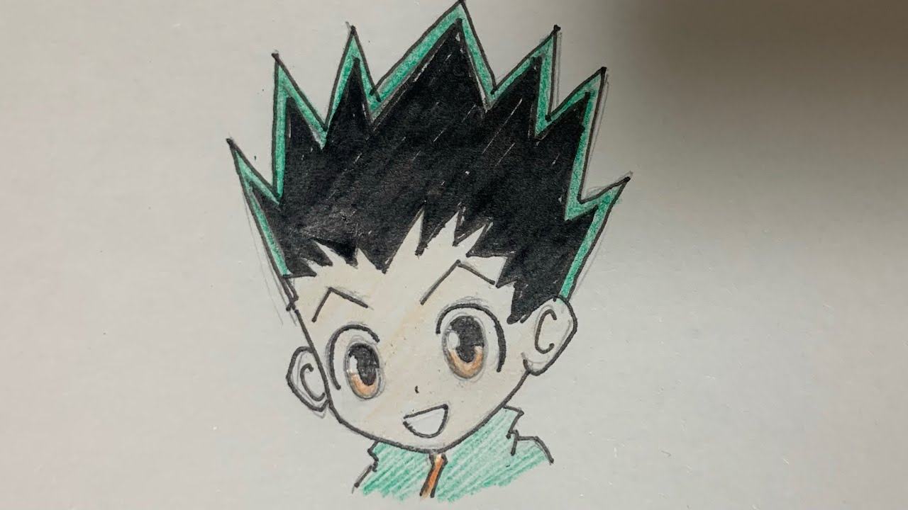 How to Draw Gon Freeccs easy | Step By Step | Hunter X Hunter - YouTube